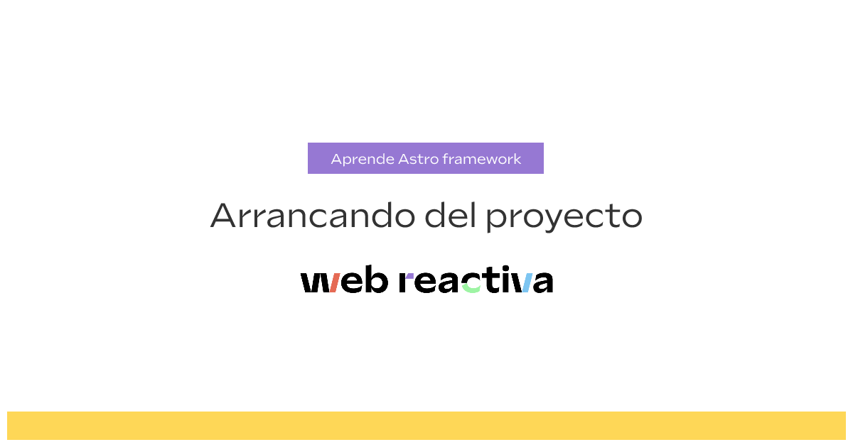 Arrancando del proyecto