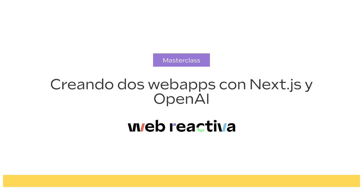 Creando dos webapps con Next.js y OpenAI