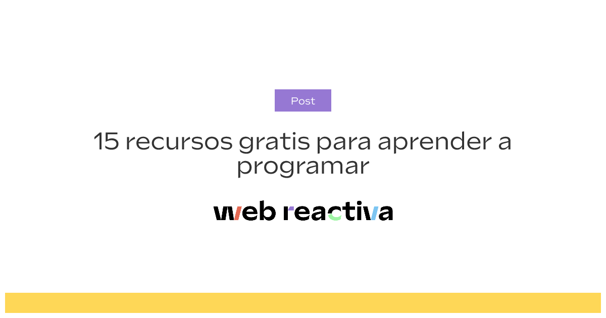 15 recursos gratis para aprender a programar