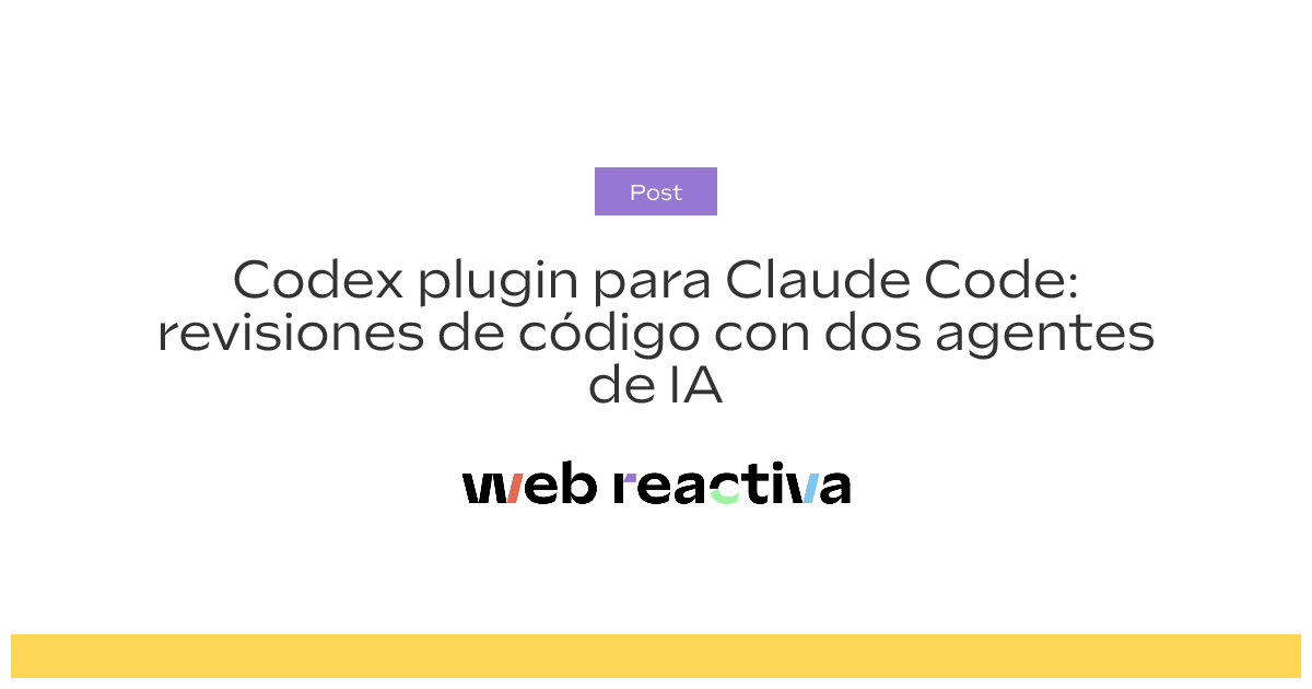 Codex plugin para Claude Code: revisiones de código con dos agentes de IA