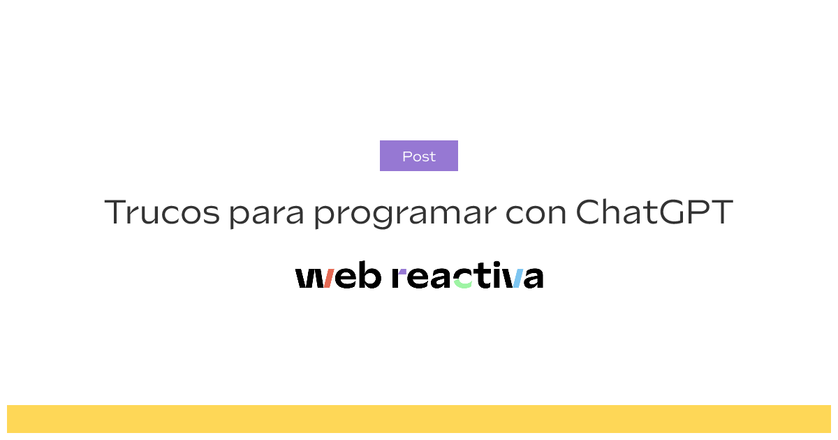 Trucos para programar con ChatGPT